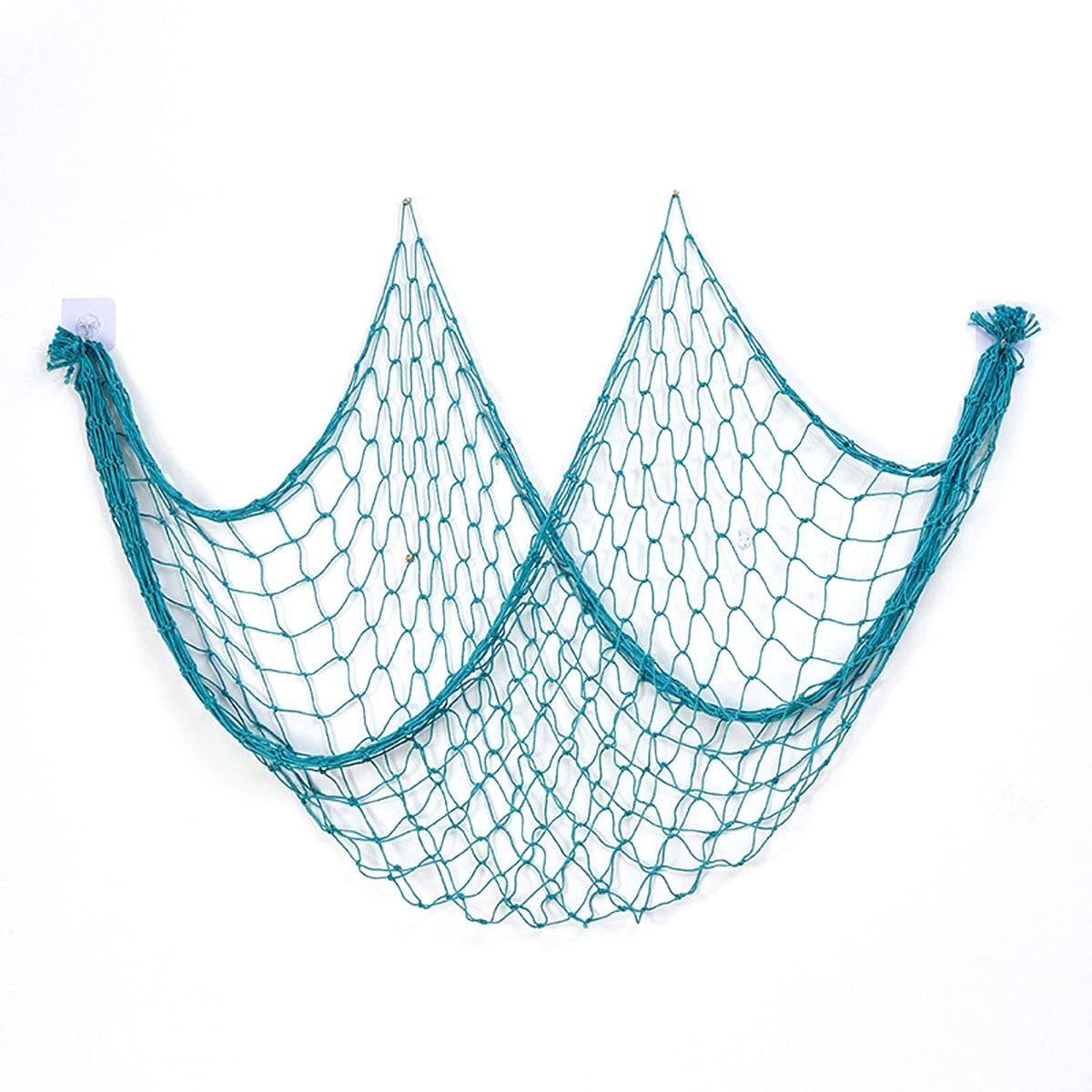 Decorative Fishing Net 80x40 Inch, Large Aqua Picture Fish Net, Wall ...