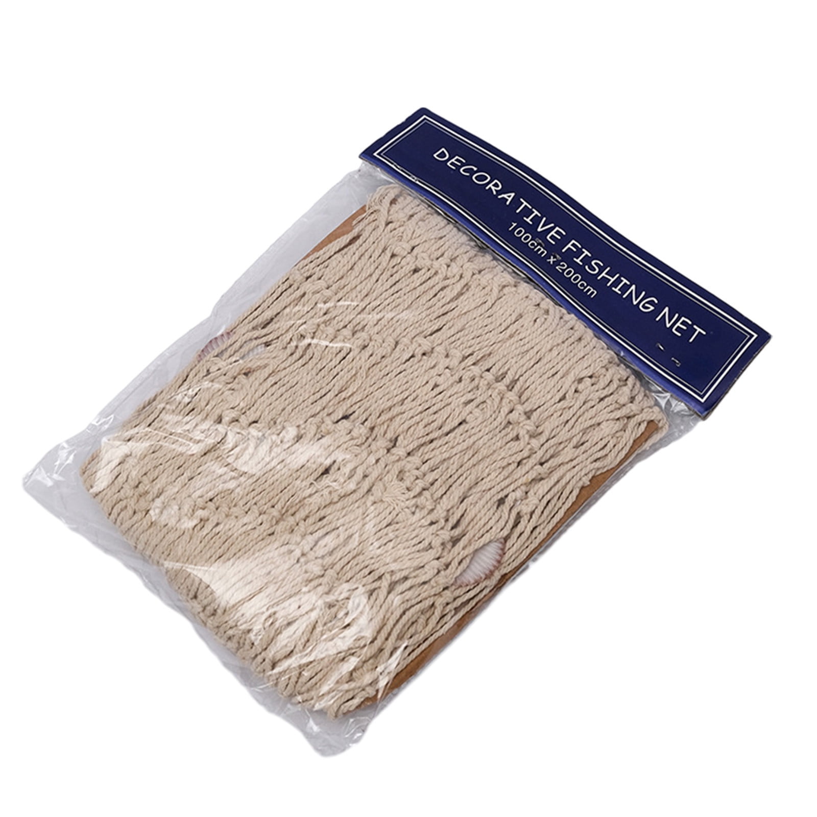 CofeeMO Decorative Fishnet Wall Hanging, Cotton Rope Net with Shells ...