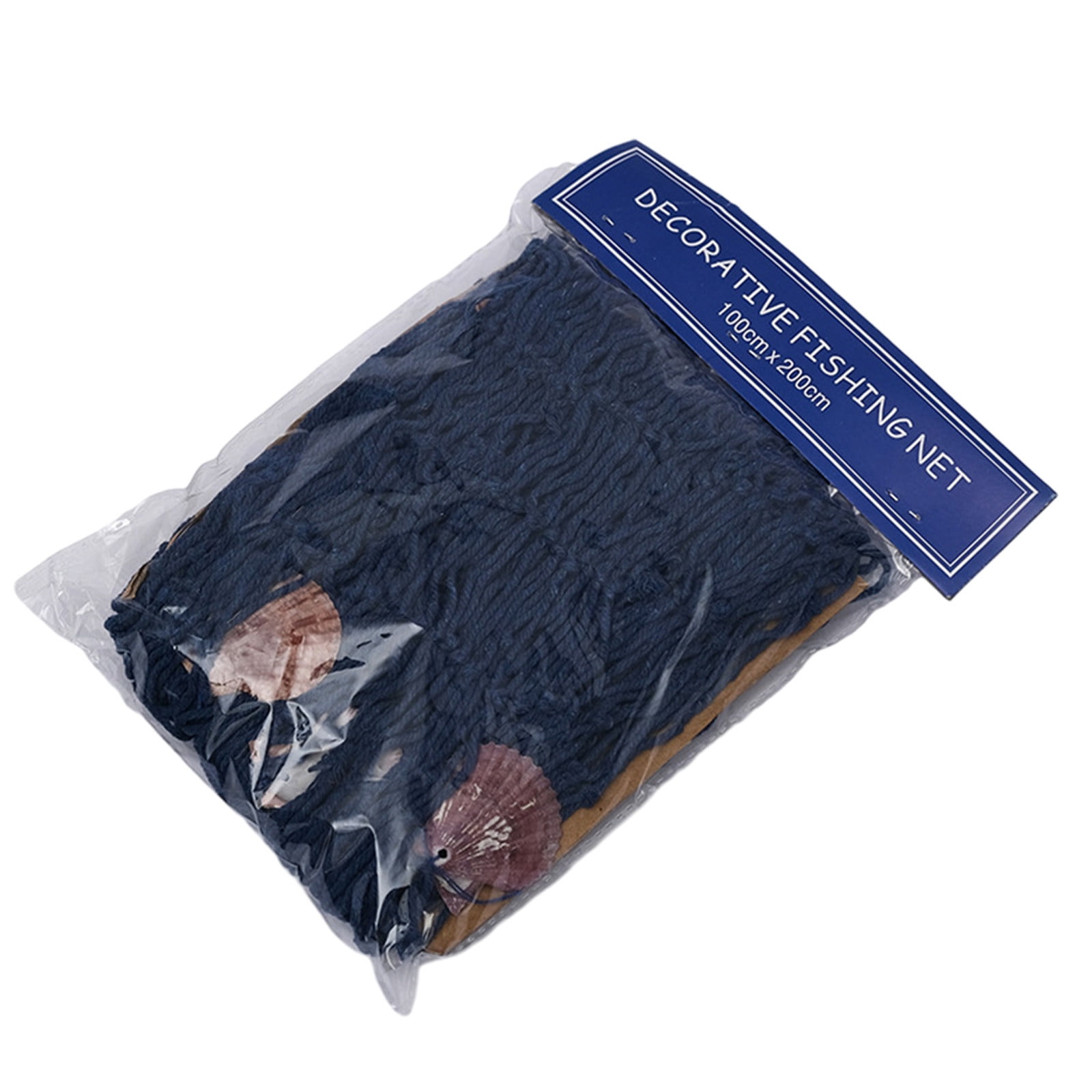 Decorative Fishnet Nautical Fishing Net with Shells Mediterranean Style ...