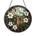 Decorative Floral Fence Glass Style Window Art - Walmart.com