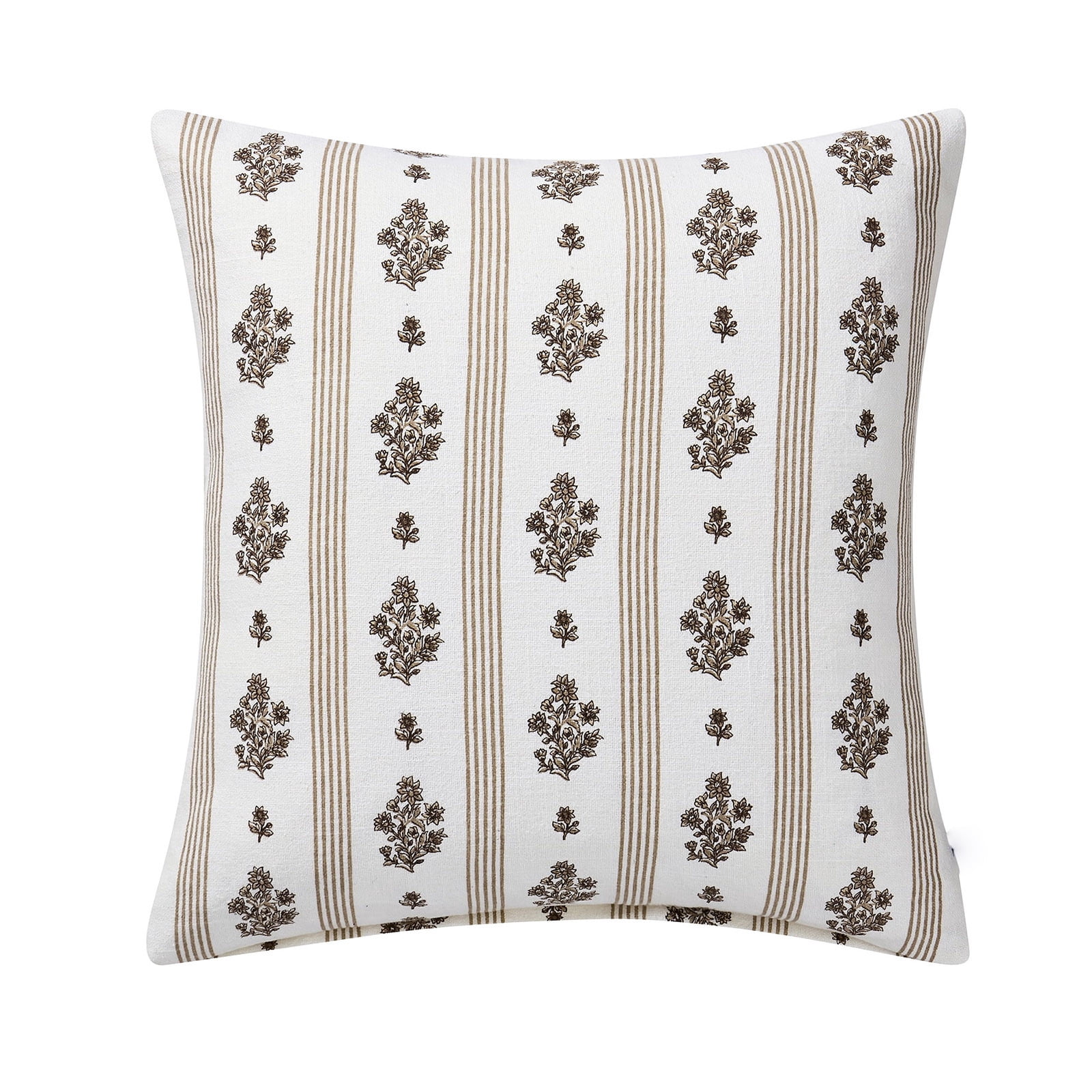 Decorative Floral Leaf Pattern Pillowcase Set with Embroidered Details ...