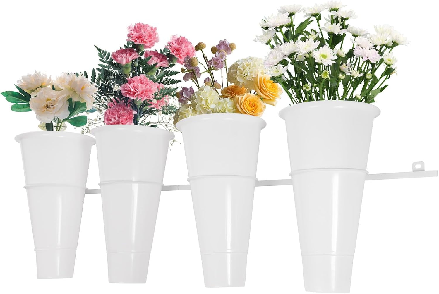 Decorative Flower Display Stand with Buckets ,Wall Mounted Flower Stand ...