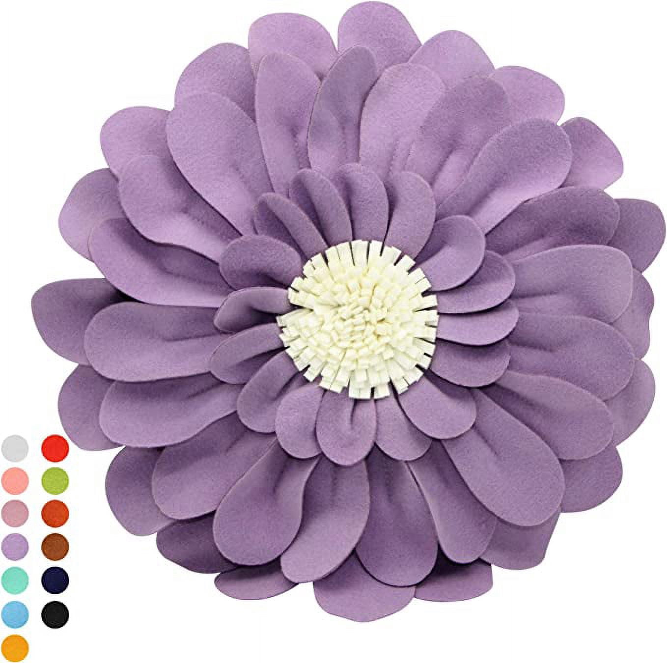 Decorative Flower Pillows – 3D Happy Daisy Flower Throw Pillow - Design ...