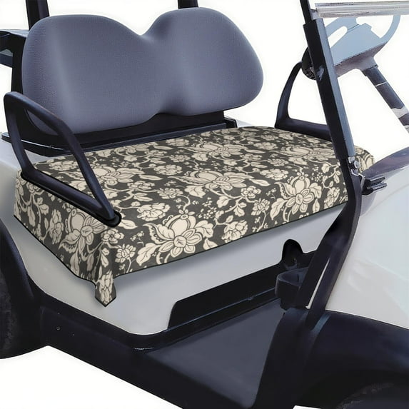 Decorative Flowers Pattern Golf Cart Seat Cover 51x31, Custom Look ...