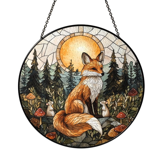 Decorative Forest Animal Glass Suncatcher for Window - Walmart.com