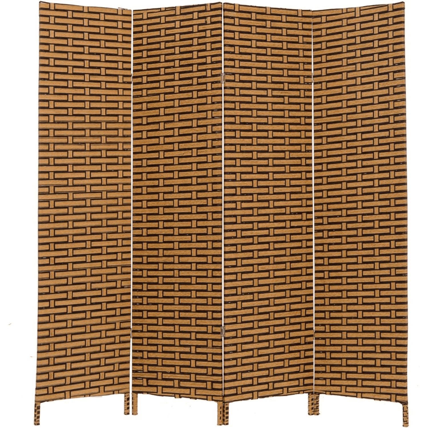 Decorative Freestanding 4 Panels Hinged Privacy Panel Screen Portable ...