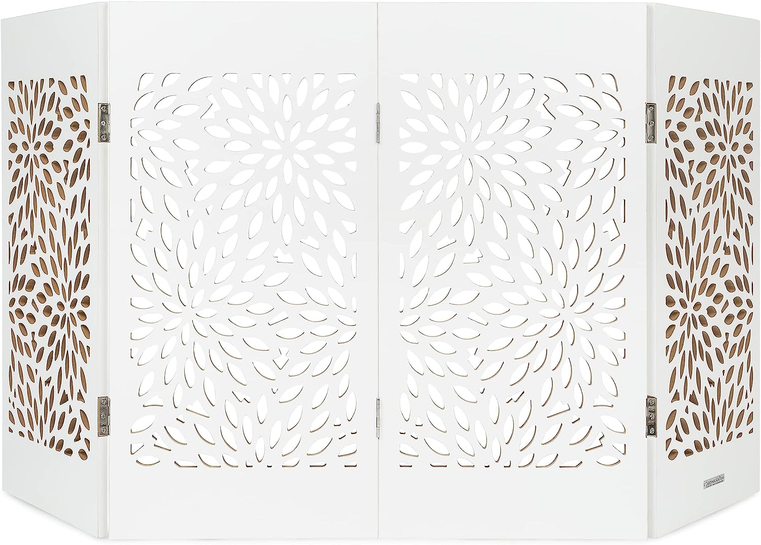 Decorative Freestanding Pet Gate Expandable Indoor Barrier for Small to ...