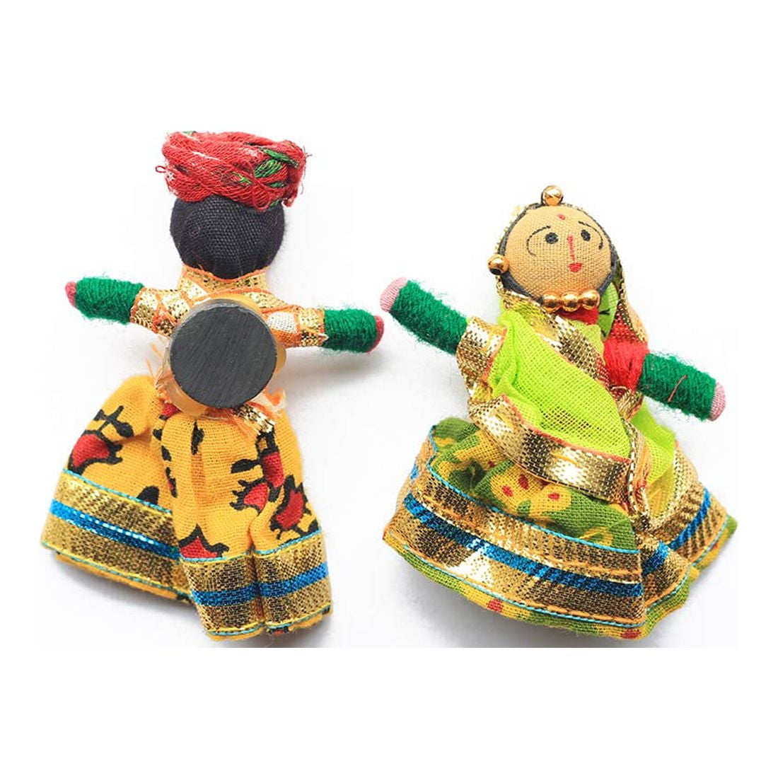 Decorative Fridge Magnet Couple Gifts handmade Puppet Doll Magnets set ...