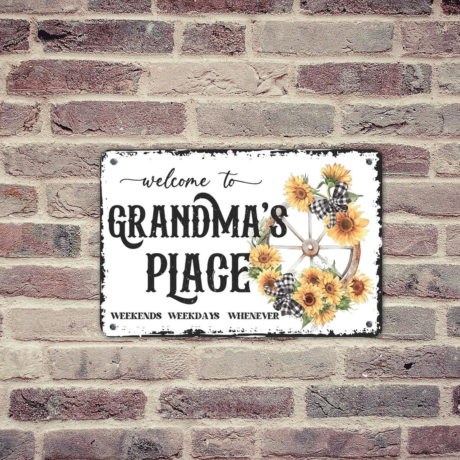 Decorative Garage Signs Welcome to Grandma's Place Signs for Grandma ...