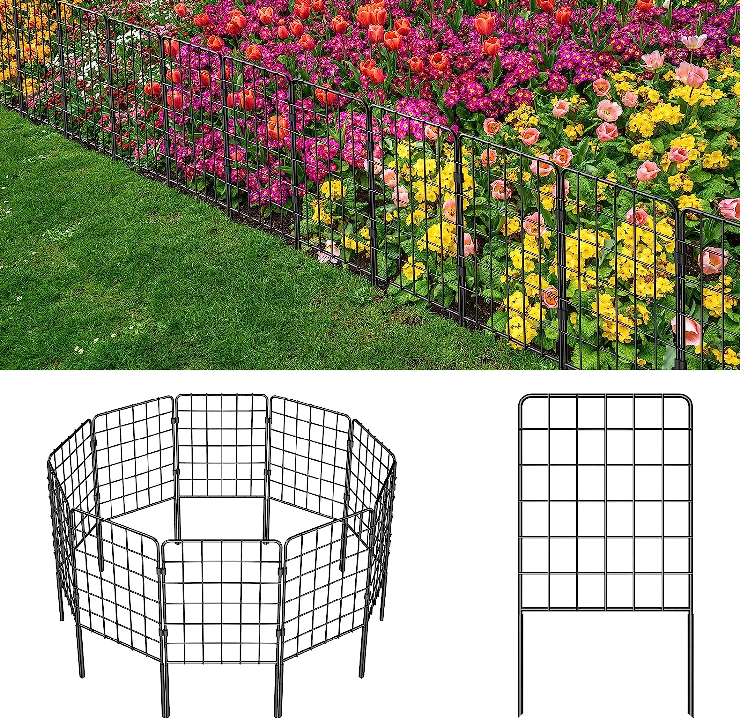 Tenax Poultry Fence, 25-ft x 3-ft, Black, Extruded Mesh Rolled Fencing ...