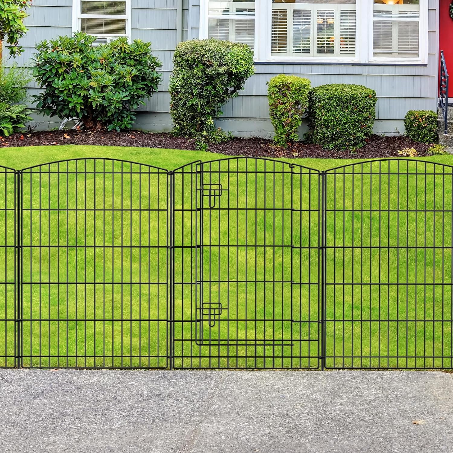 Decorative Garden Fence 12 Panels 26ft (L)×36in (H) Garden Fences with ...