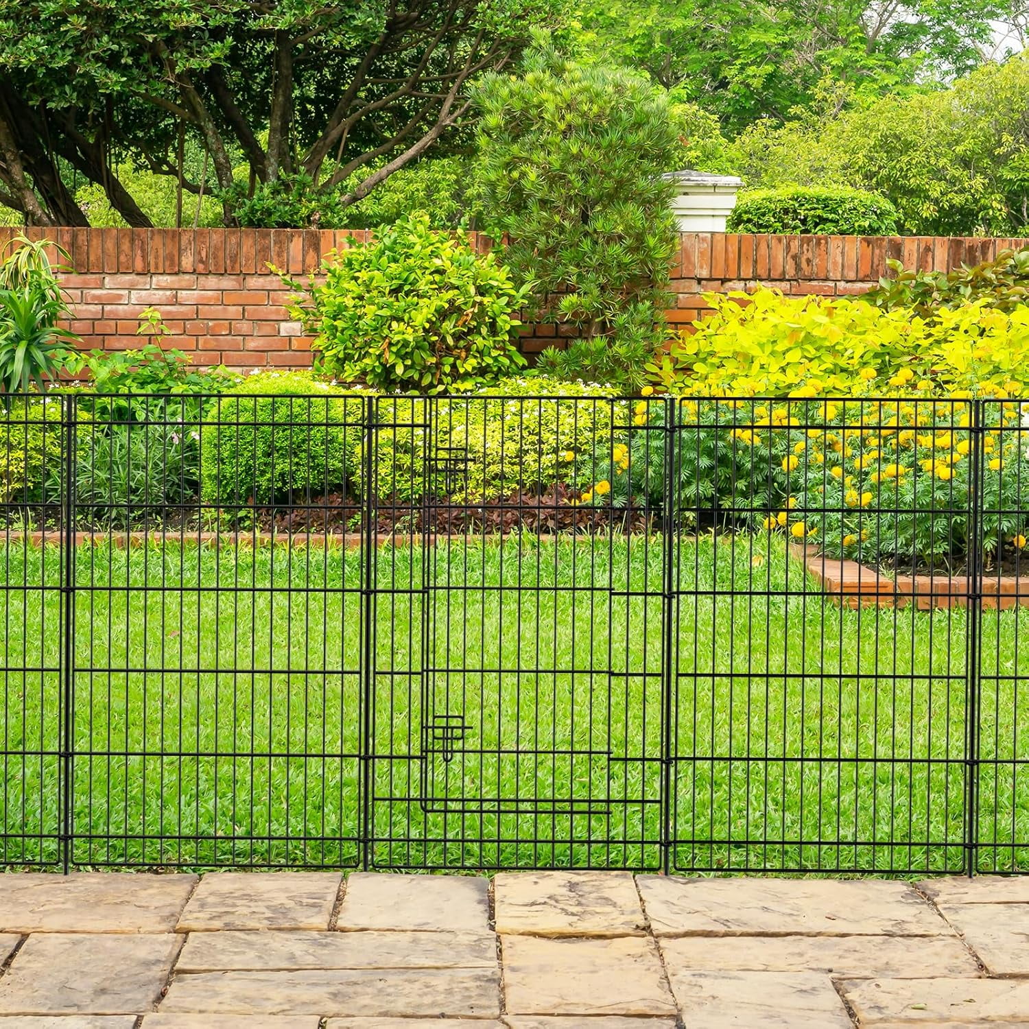 Decorative Garden Fence 12 Panels 26ft (L)×36in (H) Garden Fences ...