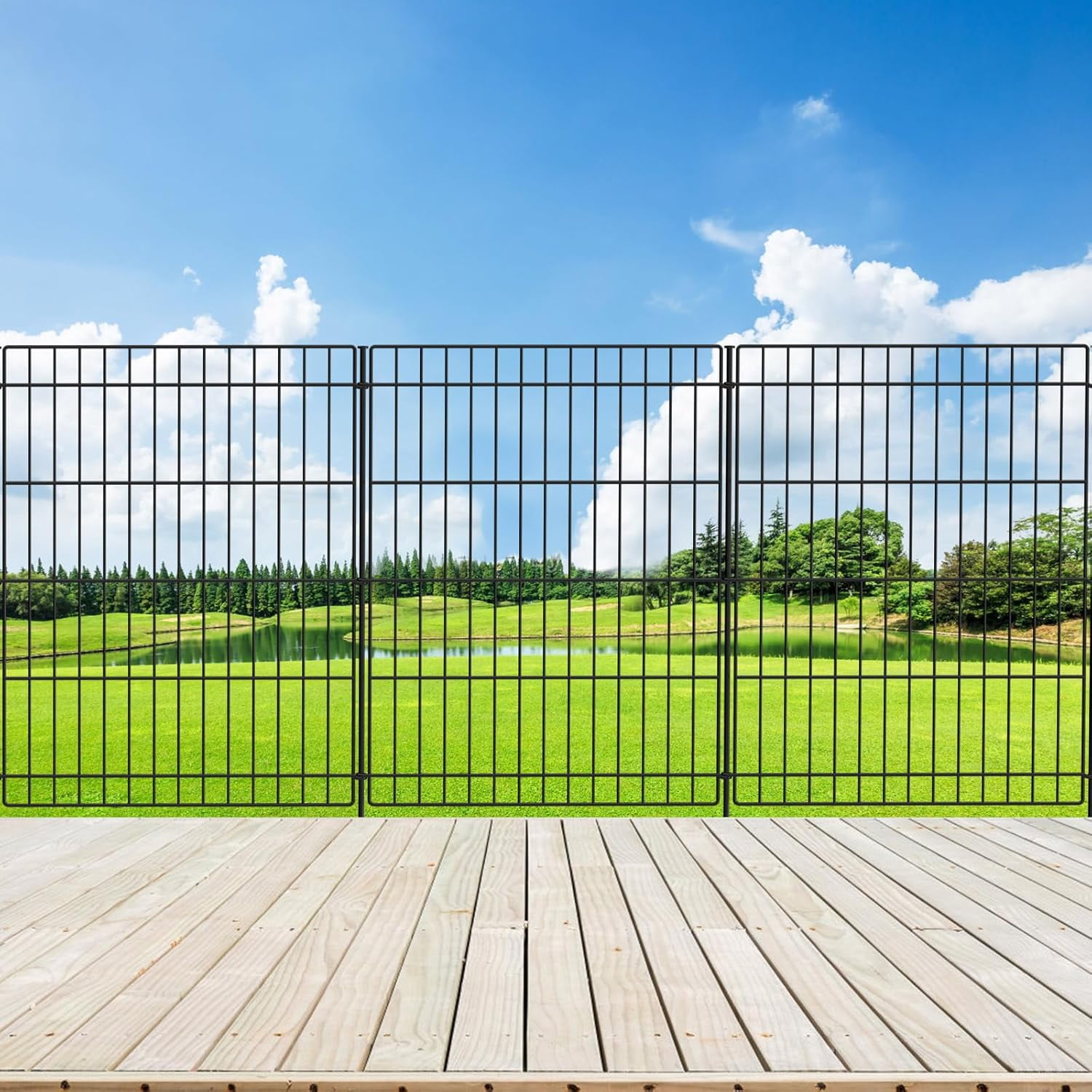 Decorative Garden Fence Panels (H) Garden Fences Outdoor with Panels ...