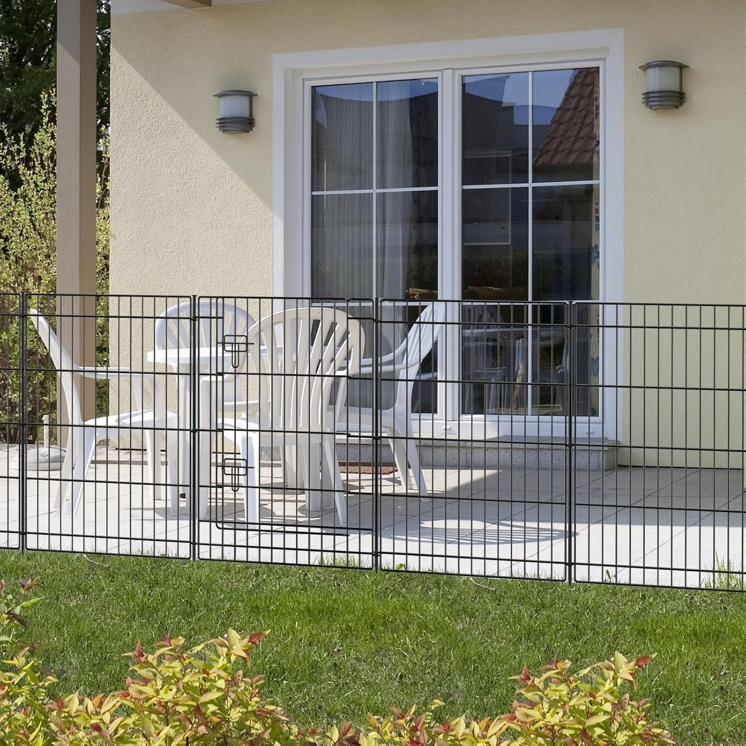 Decorative Garden Fence Panels (H) Garden Fences Outdoor with Panels ...