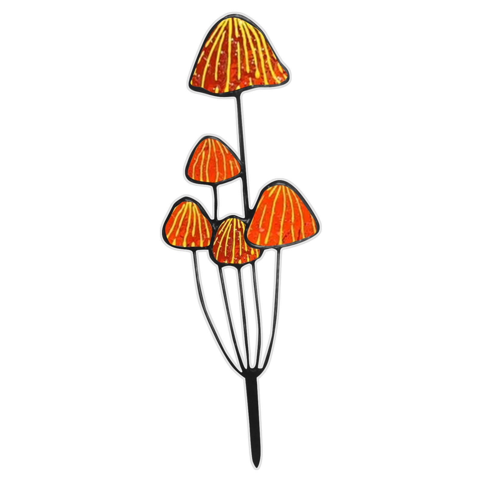 Decorative Garden Stake with Acrylic plate Mushroom Design Durable ...