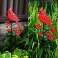 Decorative Garden Stakes with Cardinal Design Metal Yard Decorations ...