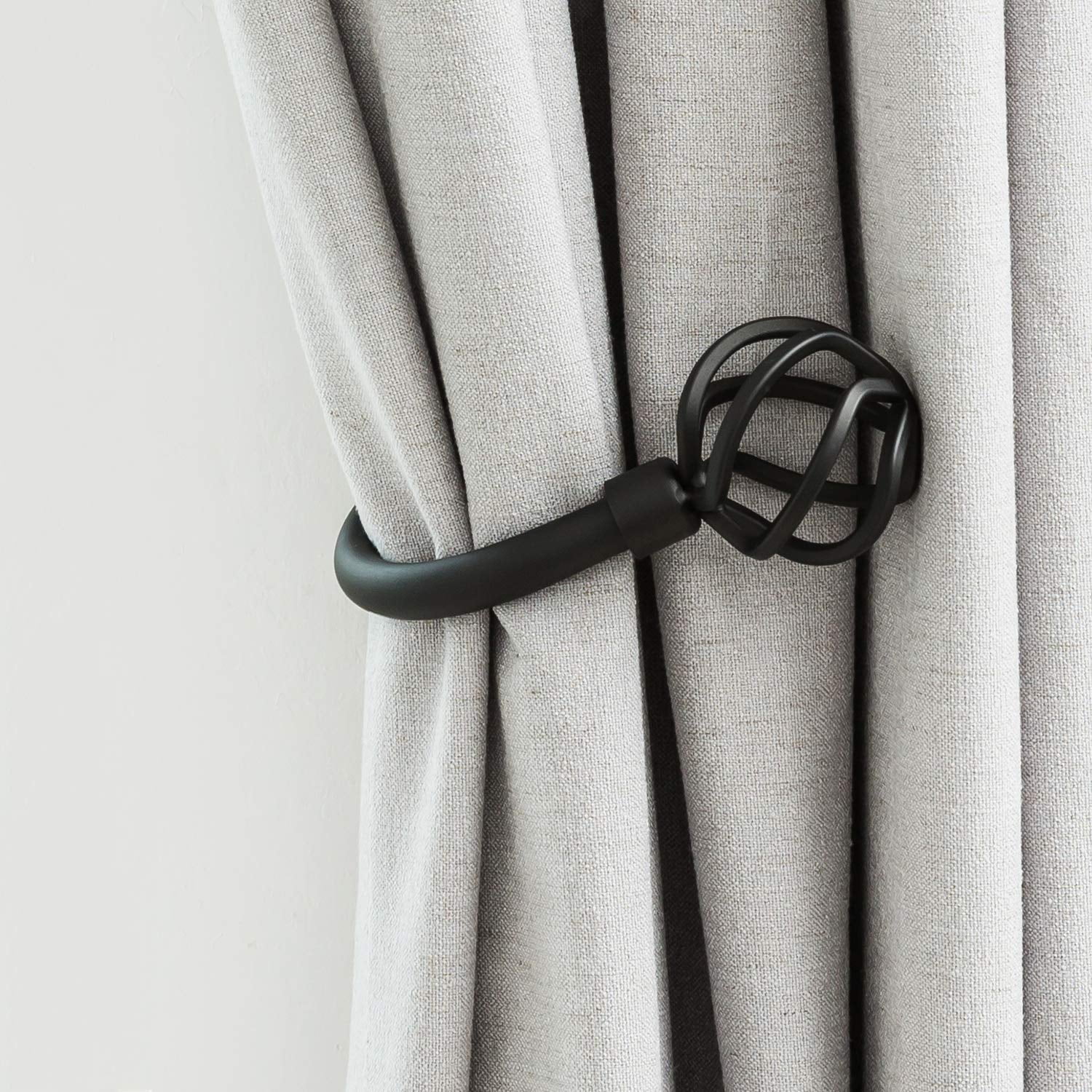 Decorative Geometric Curtain Tiebacks 2Pcs Heavy Duty Solid Cast Iron ...