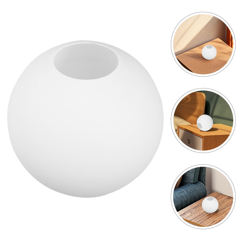 PENIKOKO Ball Lamp Shade Glass White 1Pack For Table Lamp And Floor ...