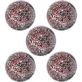 Decorative Glass Mosaic Sphere Balls, 3 Inch Diameter, Set of 5, Table ...