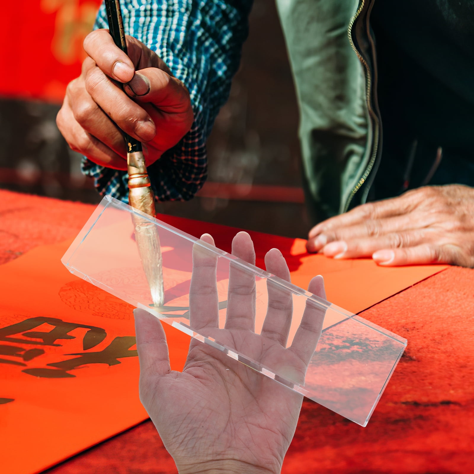 Decorative Glass Paper Weight Calligraphy Tool with Anti-Wind Feature ...