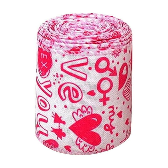 Decorative Gnome Pattern Ribbon Roll for Crafts Gift Wrapping Bows ...