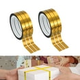 Decorative Gold Metallic Tape 6-Roll Set,Gift Box Wrapping Tape ...