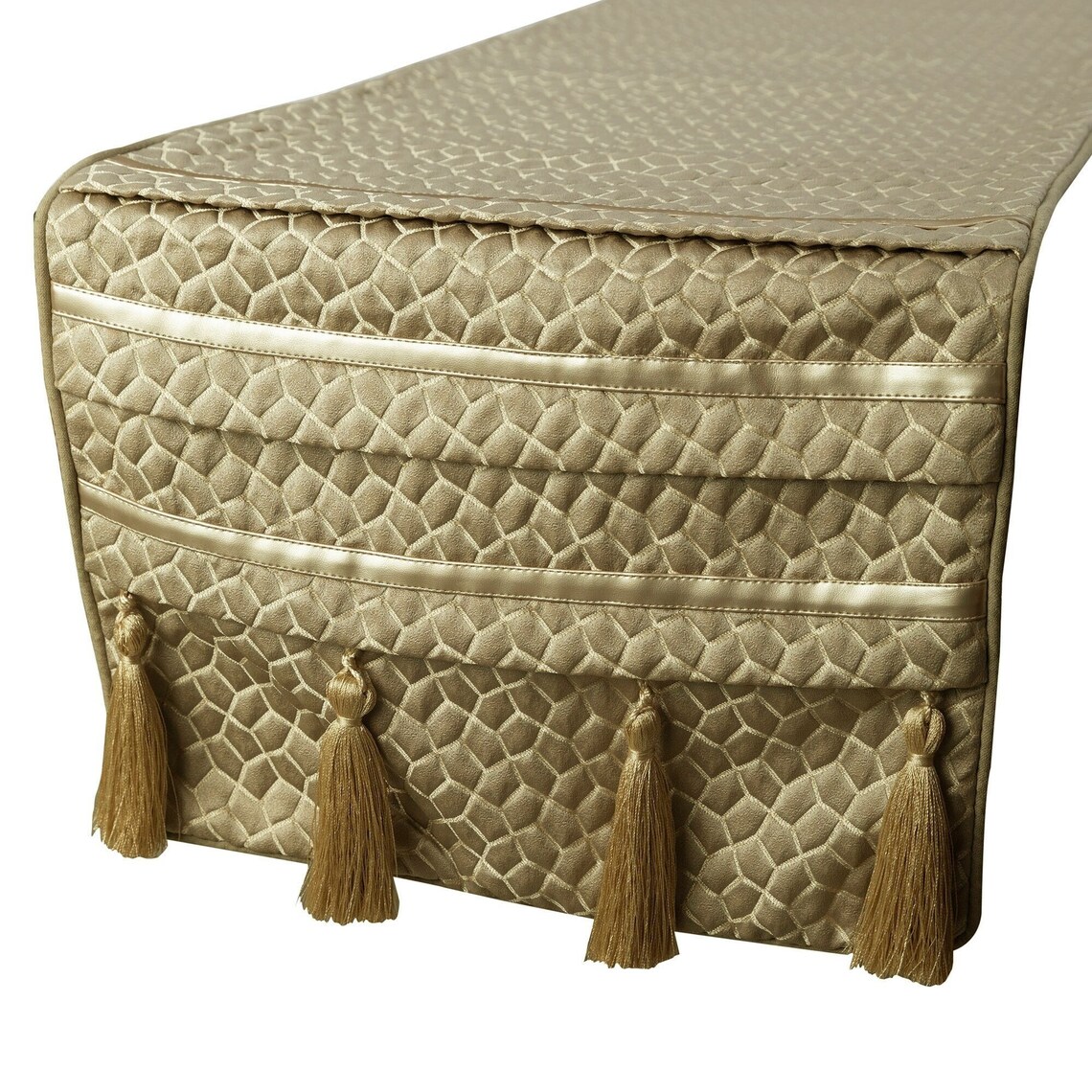 Decorative Gold Table Runner 6 Seater Table Runner (14 x 72 inch ...