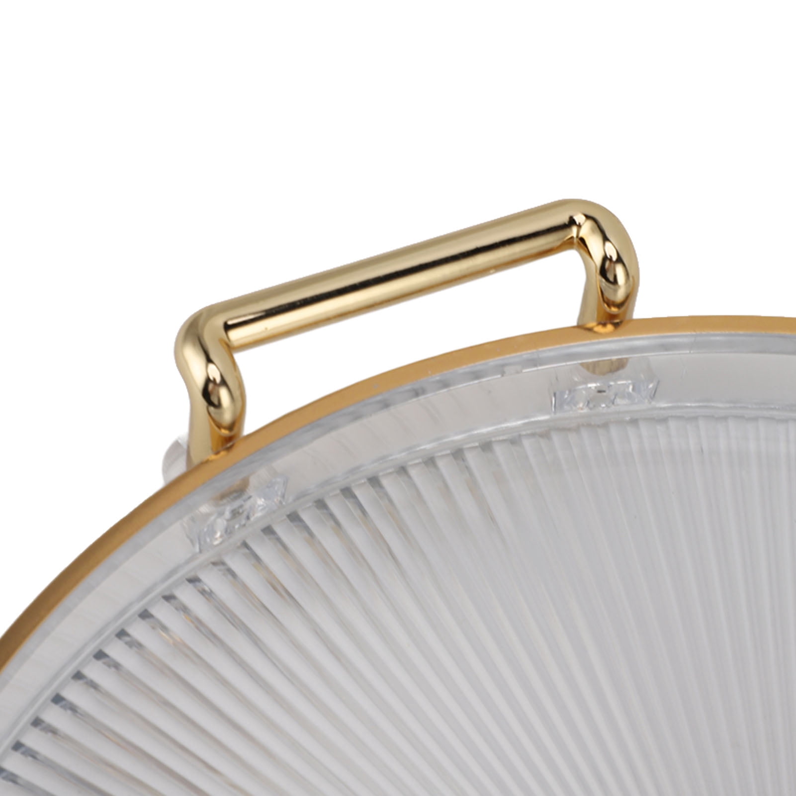 Decorative Golden Tray With Handles, Versatile Storage Display For ...