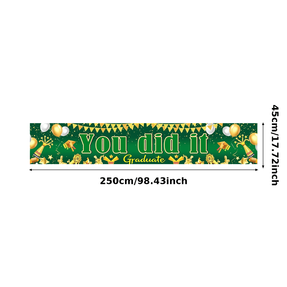 Decorative Graduation Banner Celebration Background Party Decor ...