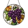 Decorative Grape Window Art – Stained Glass Style Hanging - Walmart.com