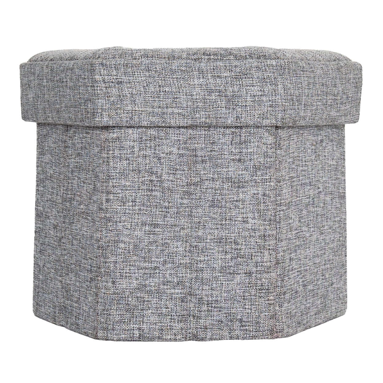 Decorative Grey Foldable Hexagon Ottoman for Living Room, Bedroom ...