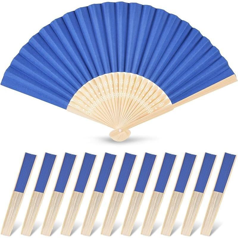 Decorative Hand Fan Foldable, 12 Packs Folding Paper Fans Handheld ...