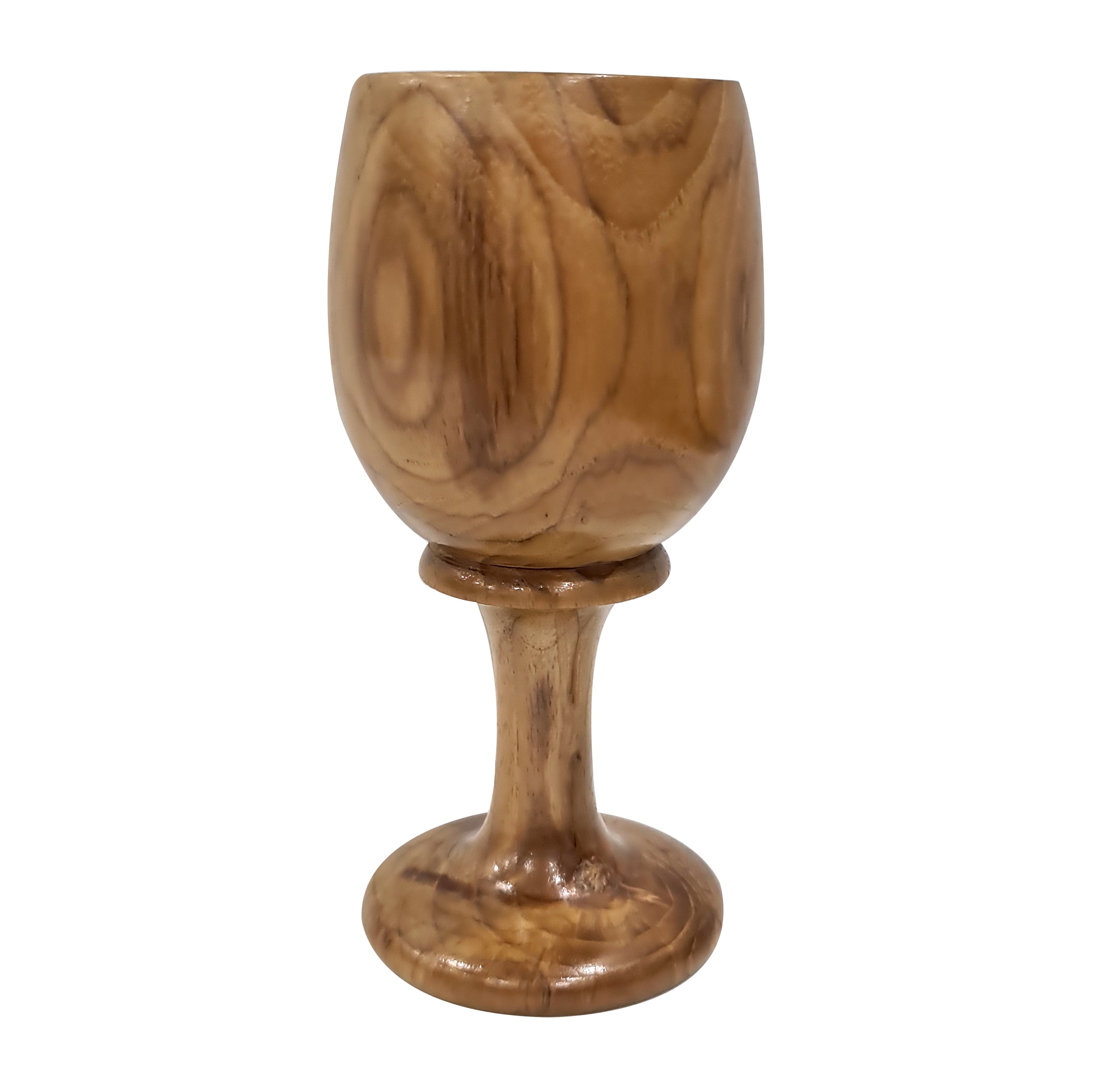 Decorative Handmade Wood Turned Goblet Wedding Communion Cup Drinking ...