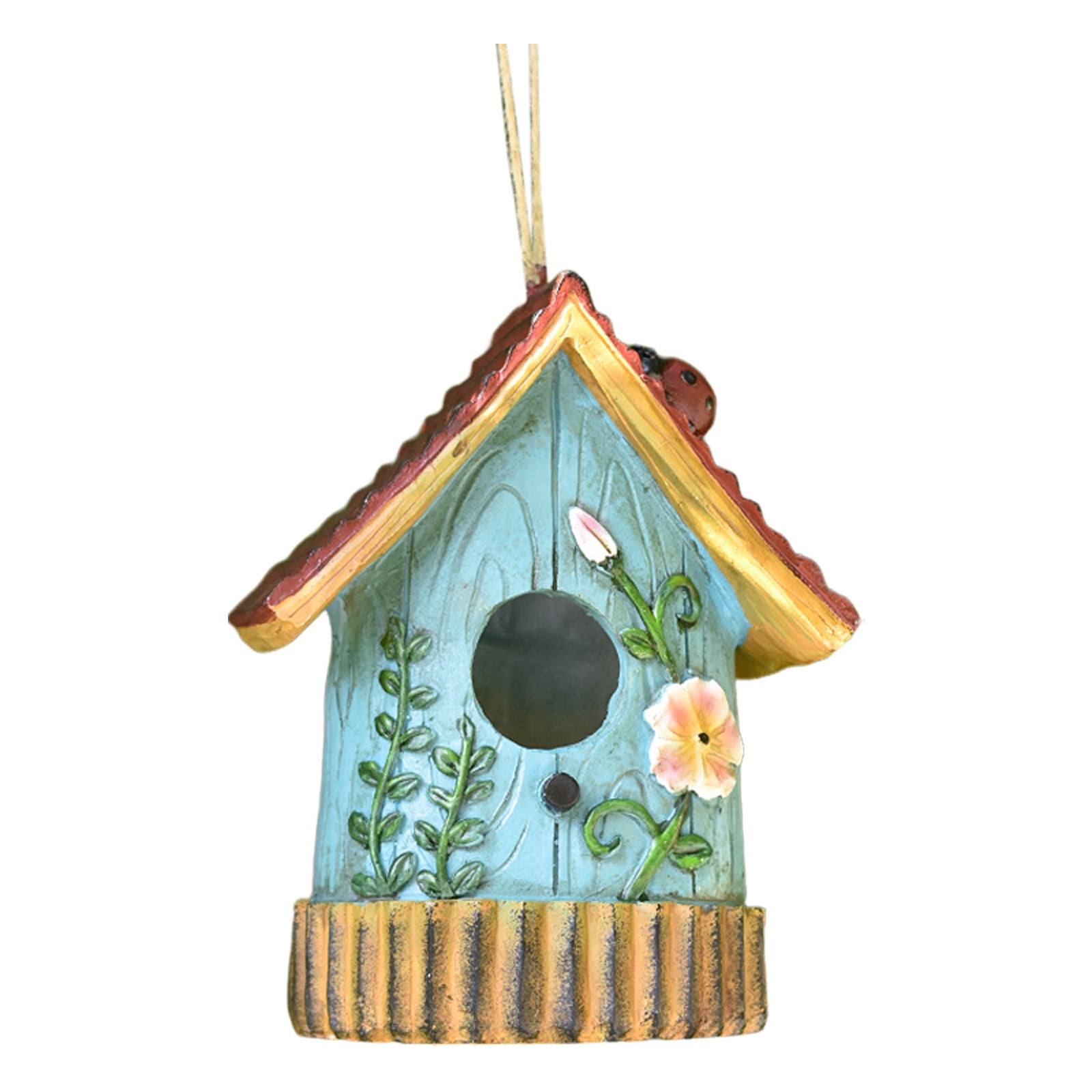 Decorative Hanging Birdhouse Garden Outdoor Resin Hut for Lovers ...