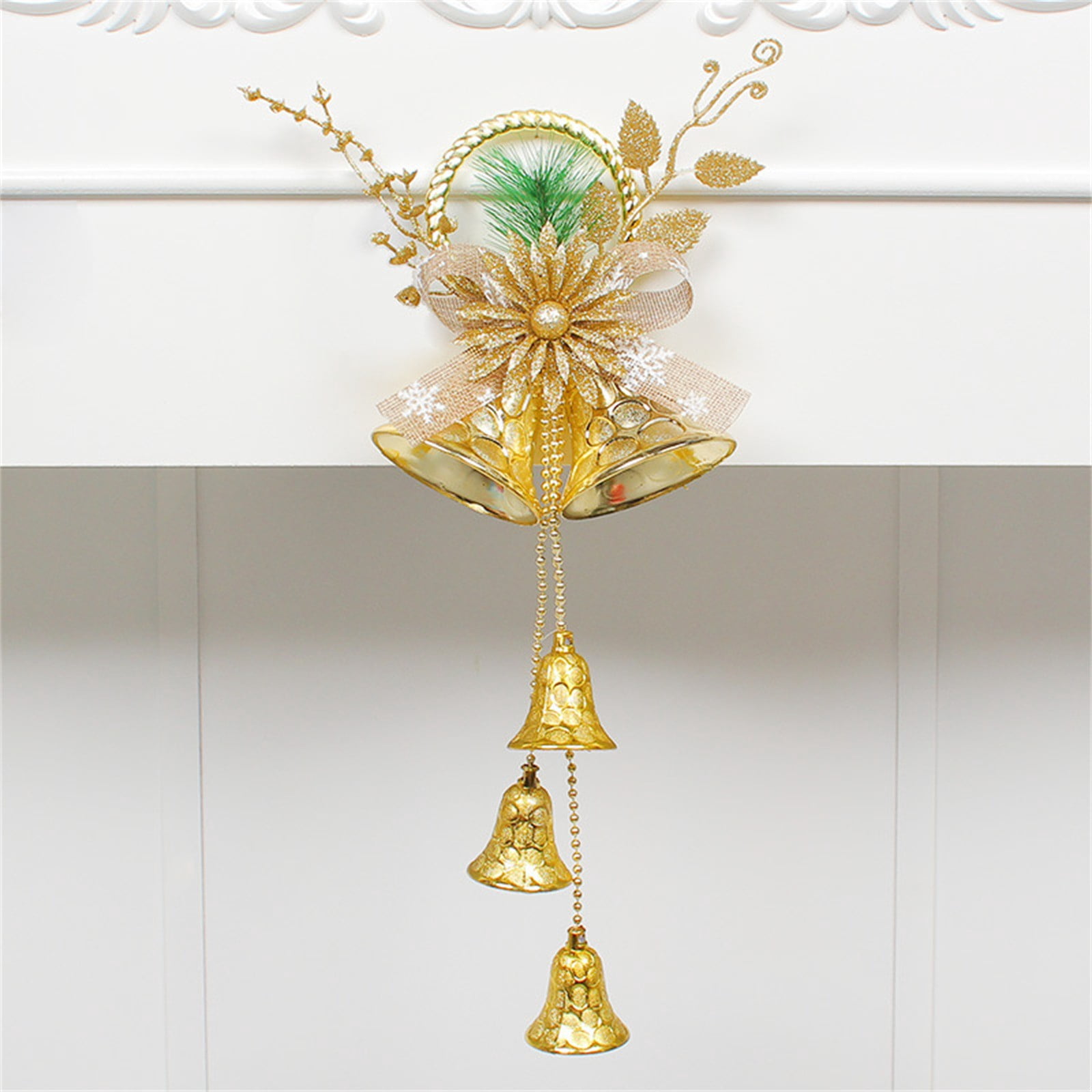 Decorative Hanging Yard Ornaments for Outside Christmas Bells Christmas ...