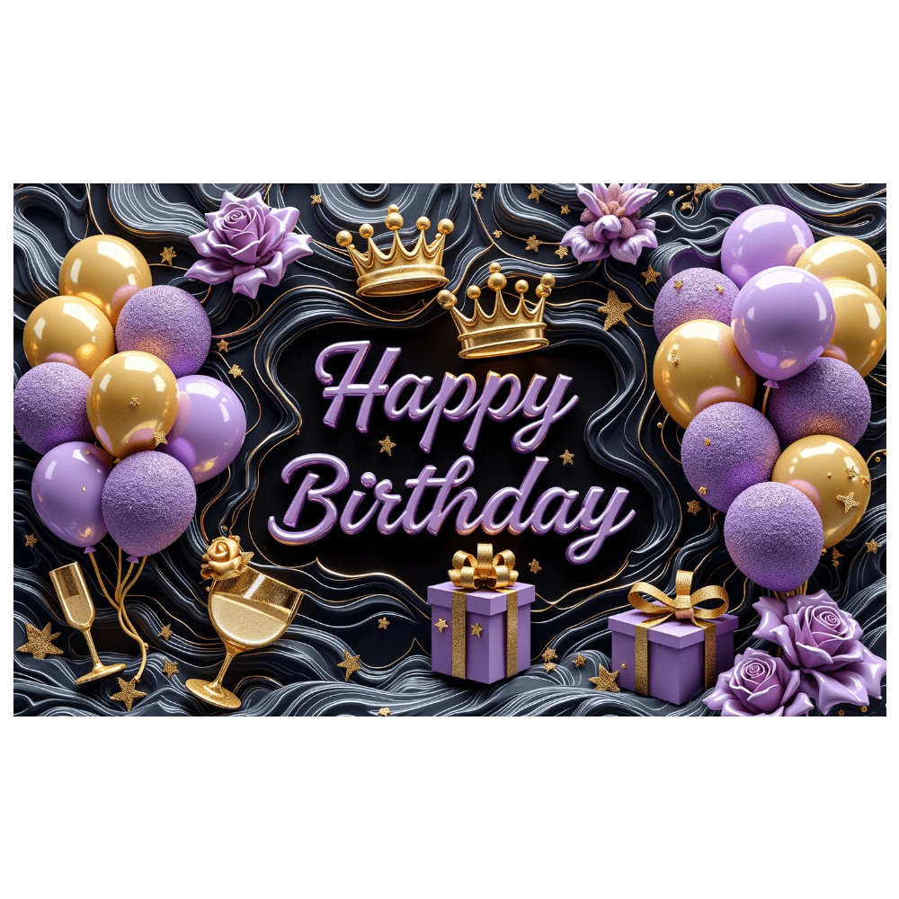 Decorative Happy Birthday Banner for Birthday Party Indoor Celebration ...