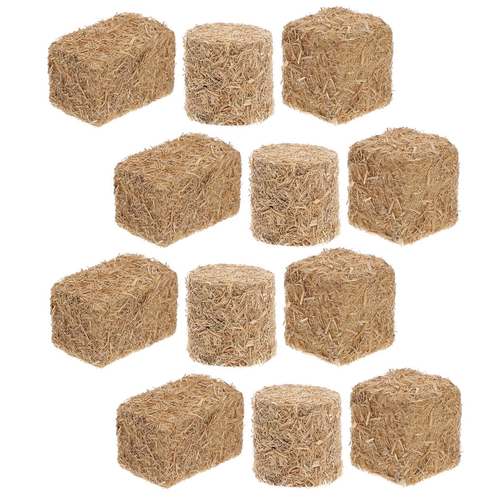 UNOMOR Miniature Hay Bales Mini Haystack Square 0.8X0.8X0.8in ...