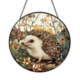 Decorative Hedgehog Stained Glass Style Suncatcher – Nature Animal ...