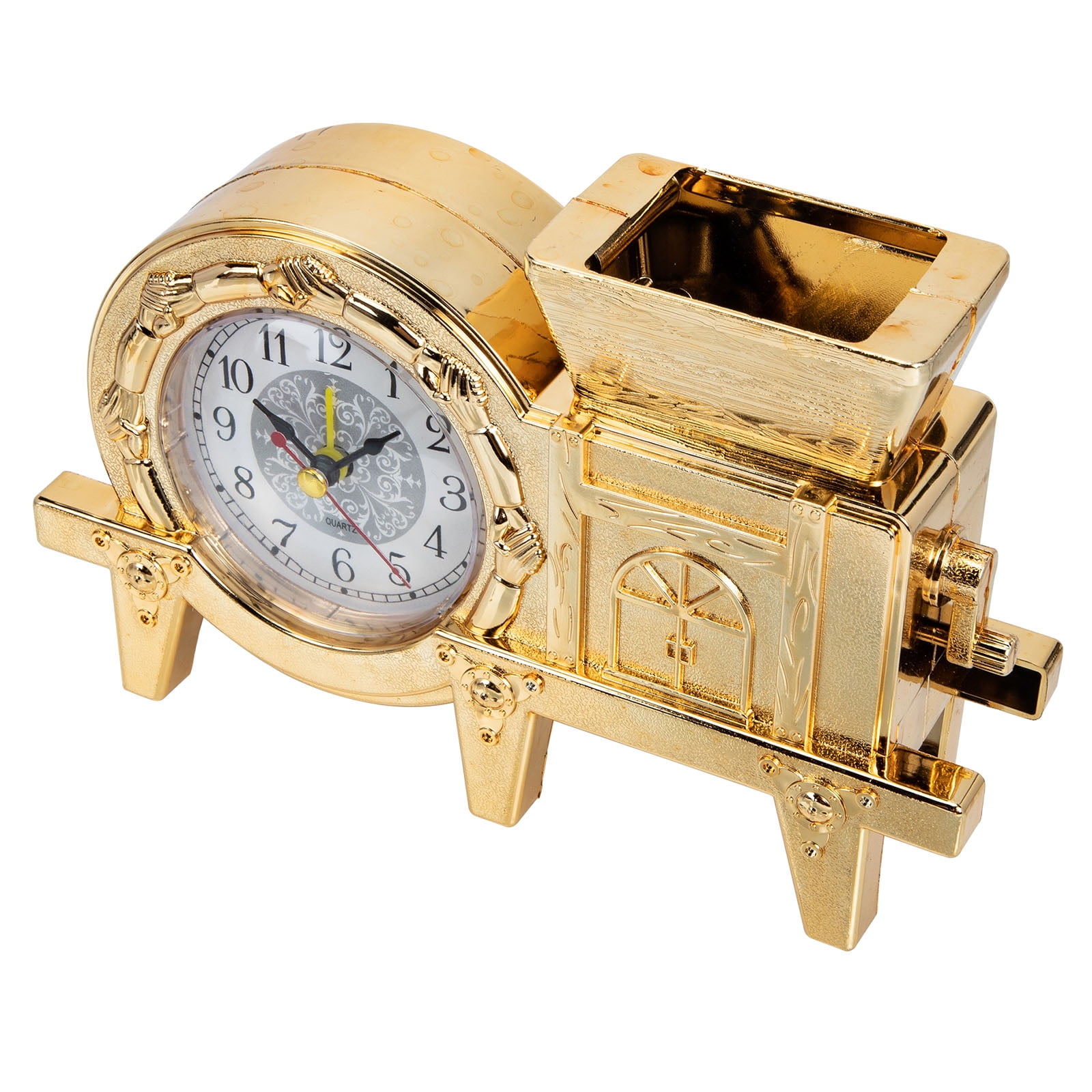 Clock Penholder Party Gift Powered Wall Clocks Student Child Golden ...