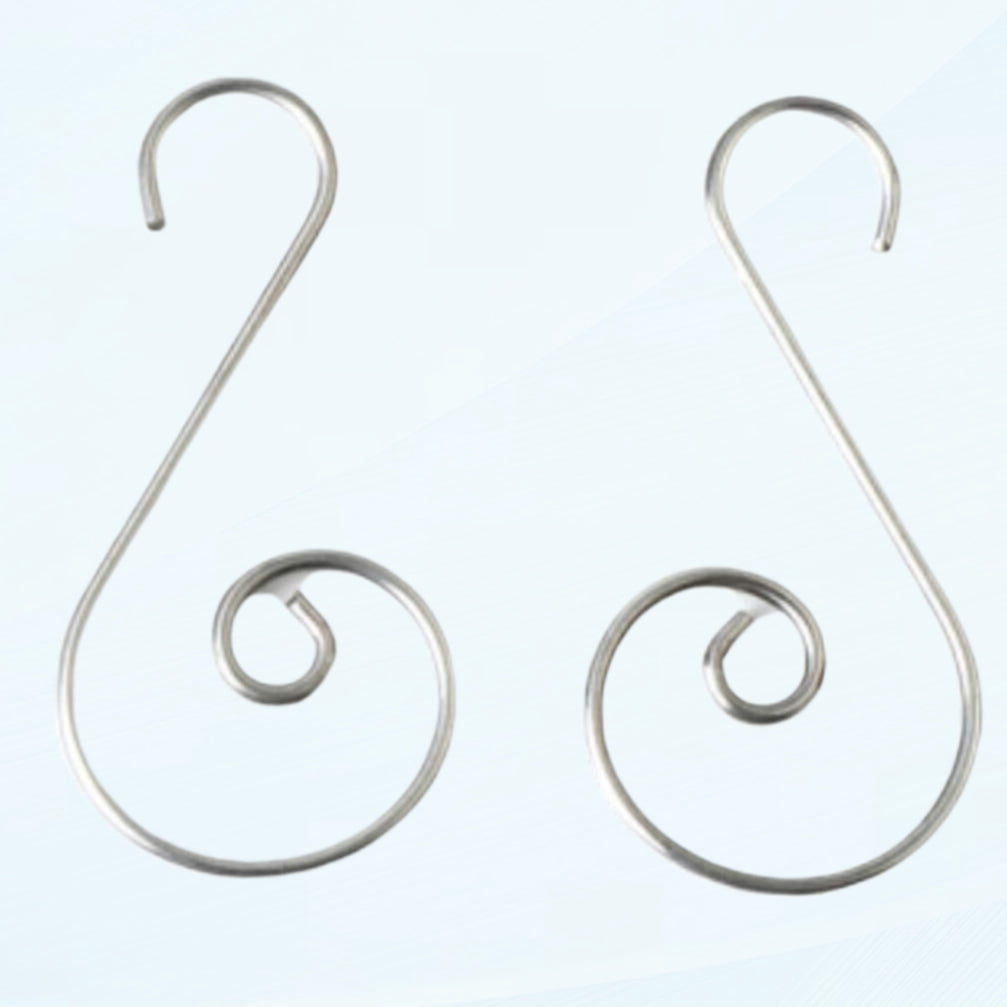 Decorative Hook 100 Pcs Christmas Hooks S Shaped Steel Hangers Hooks ...
