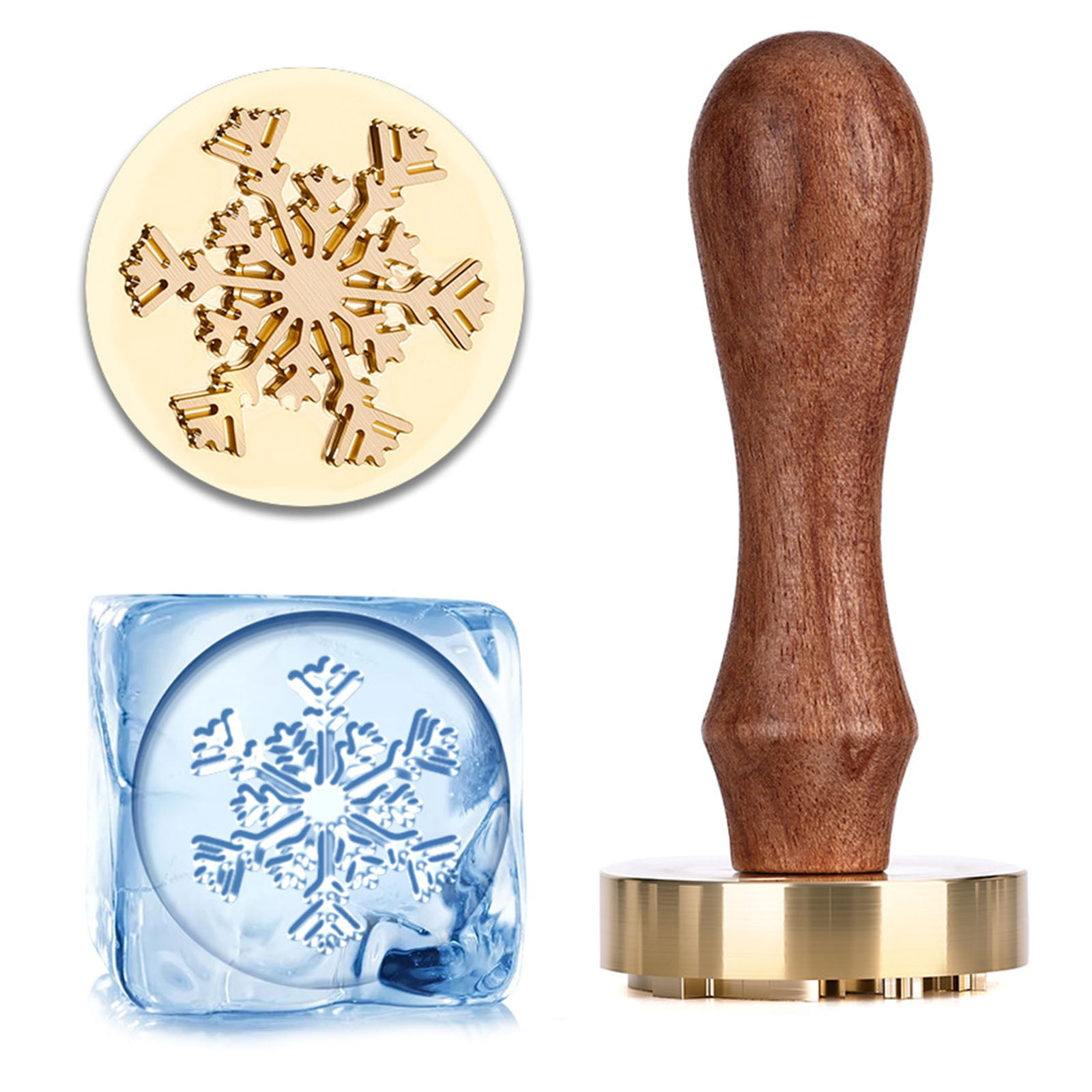 Decorative Ice Stamper with Handle Ice Embossing Tool For Drinks ...