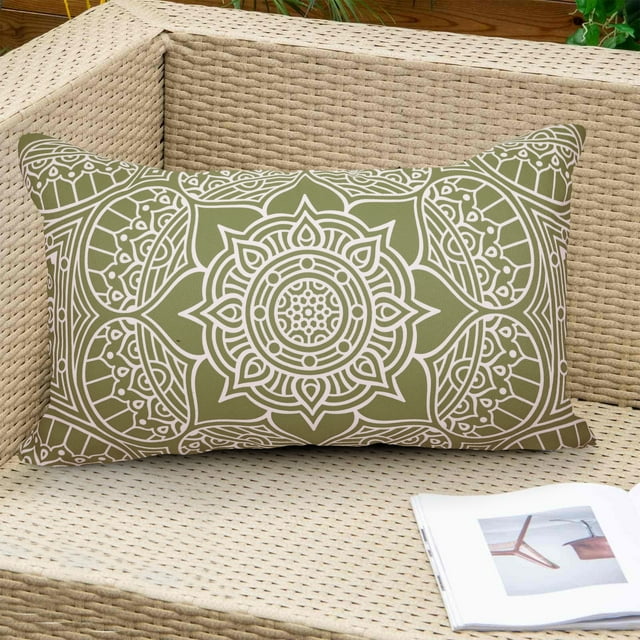 Decorative Indoor Outdoor Weatherproof Throw Pillows Cushions with ...