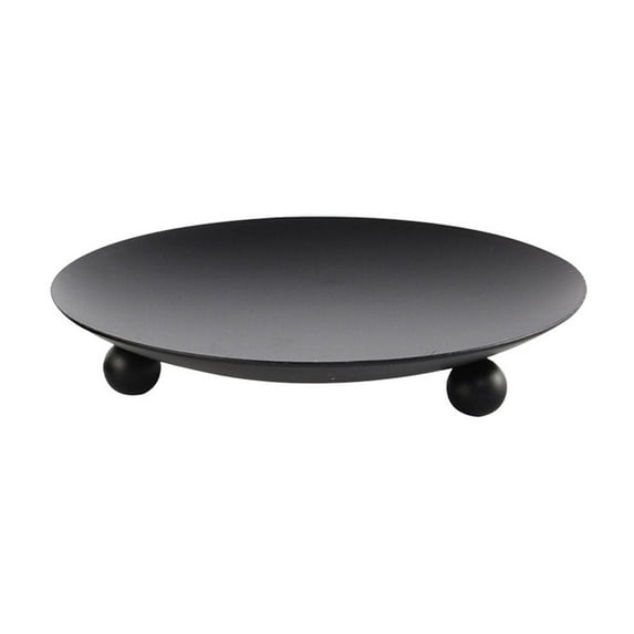 Decorative Iron Candle Holder Tray (2PC), Elegant Candle Base for ...