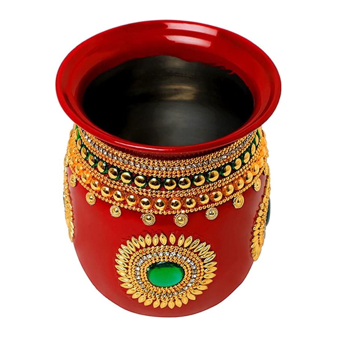 Decorative Kalash Lota Handpainted Steel Kalash Indian Traditional ...