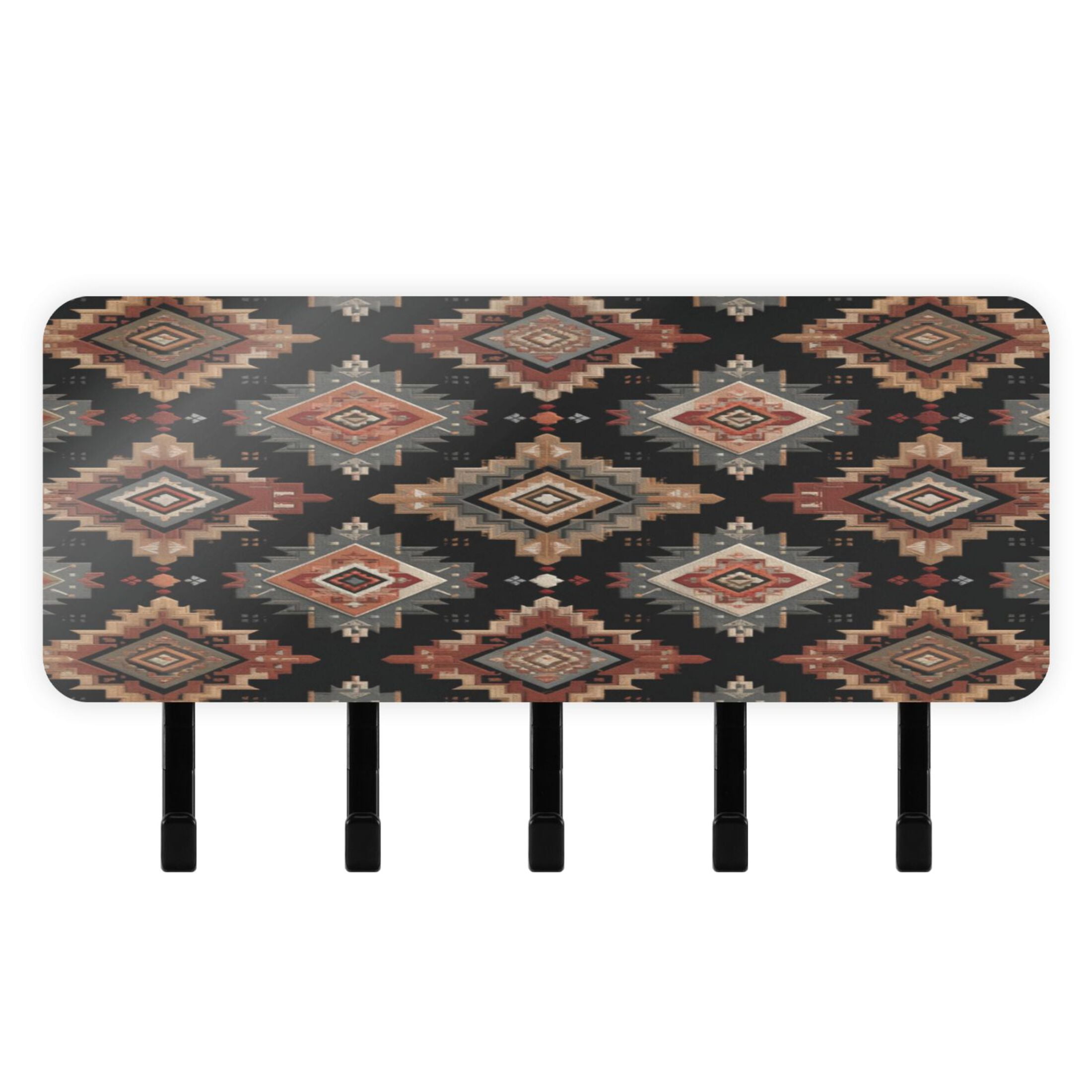 Decorative Key Holder Organizer Wall Mounted with 5 Hooks for Keys Mail ...