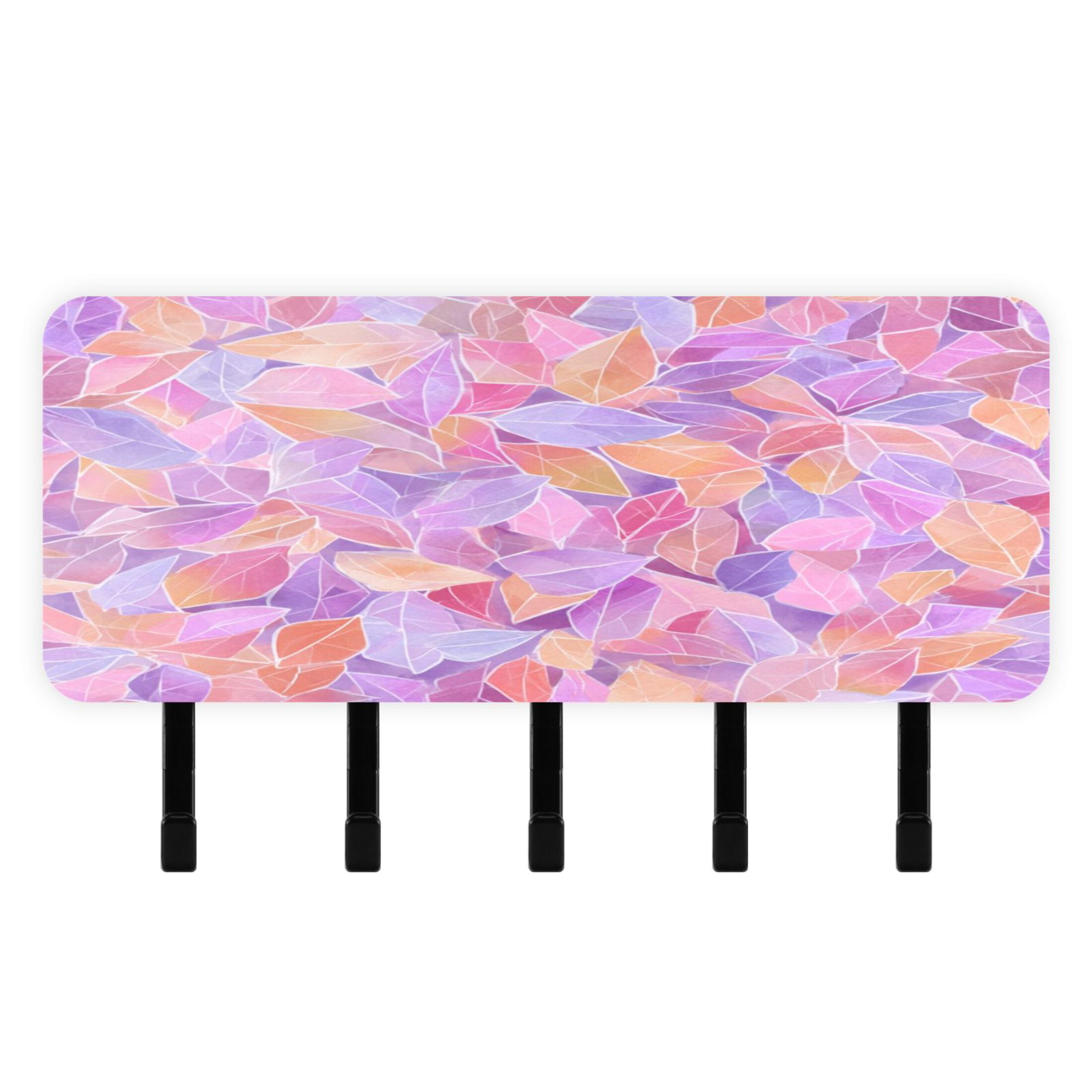 Decorative Key Holder Organizer Wall Mounted with 5 Hooks for Keys Mail ...