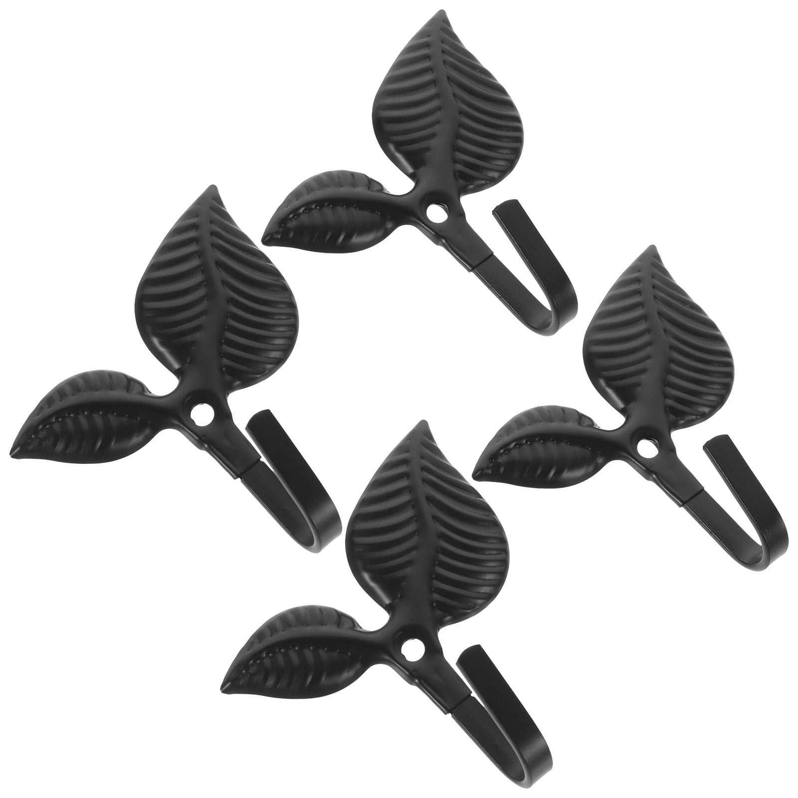 ifundom Rustic Decorative 4pcs Leaf Shaped Wall Mounted Coat Hat Bag ...