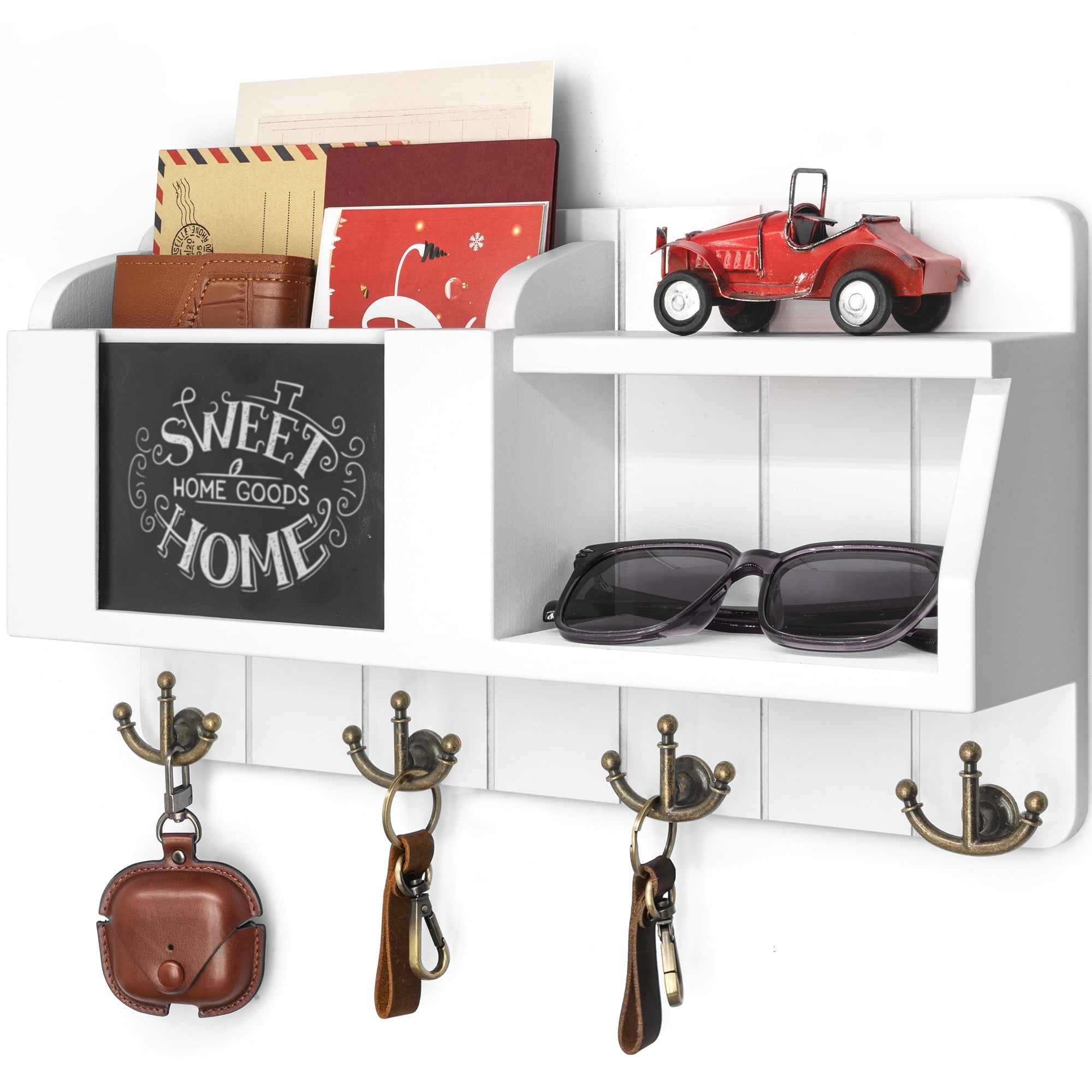Rebee Vision Decorative Key Holder for Wall with Chalkboard - Key ...