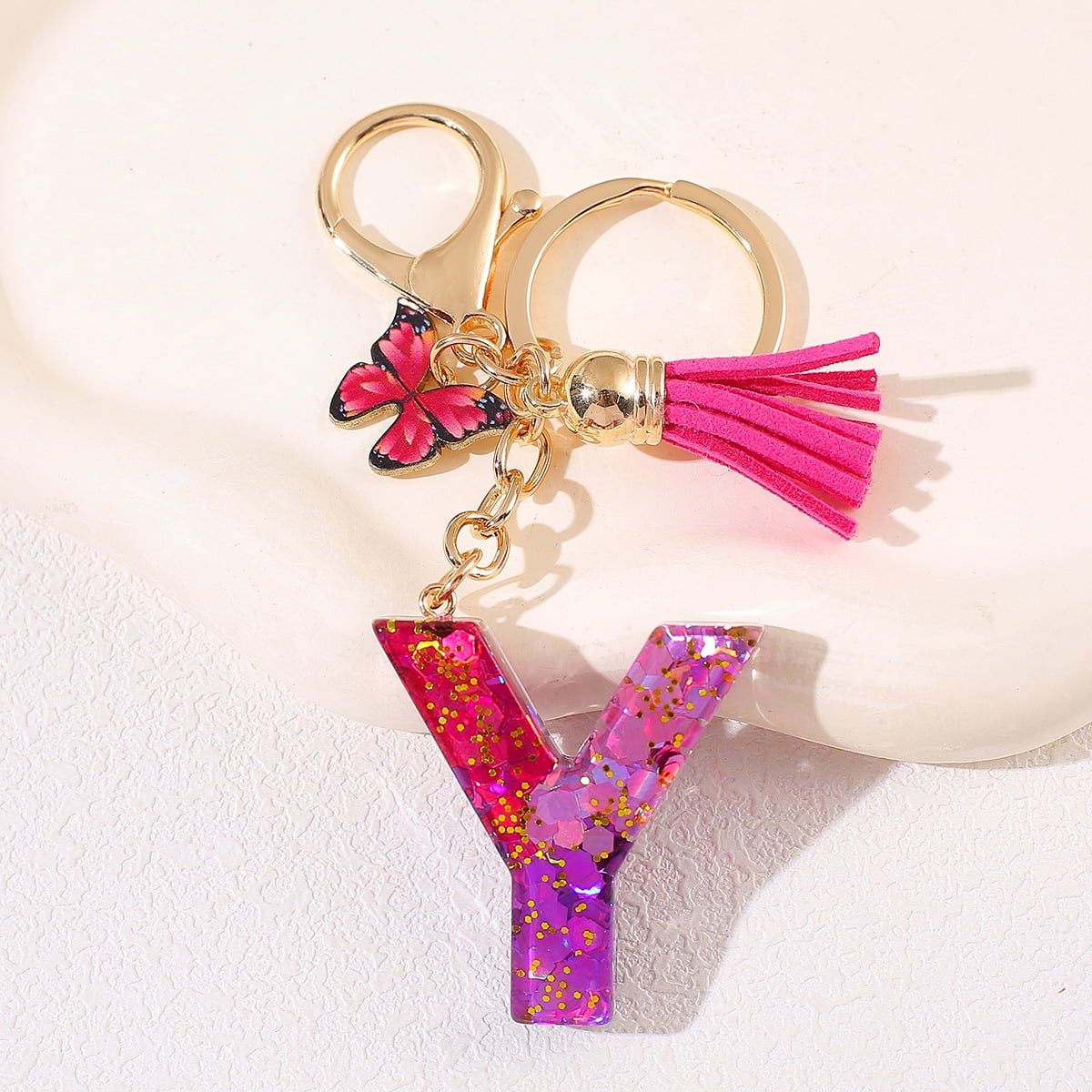 Decorative Keychain,letter keychain,Cute Key Chains for Women Girls ...