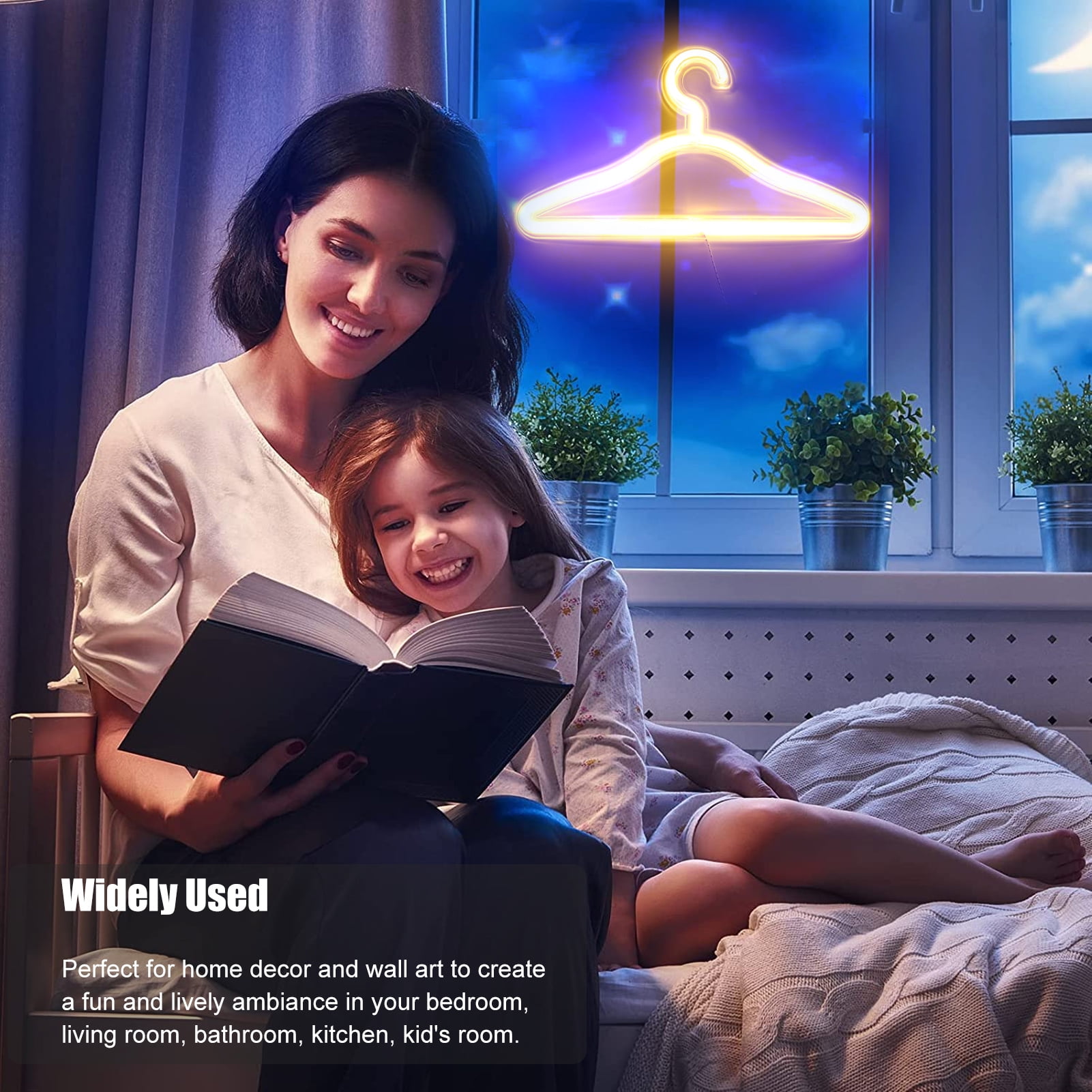 Decorative LED Neon Hanger Light, Vibrant Wall Art For Home, Living ...